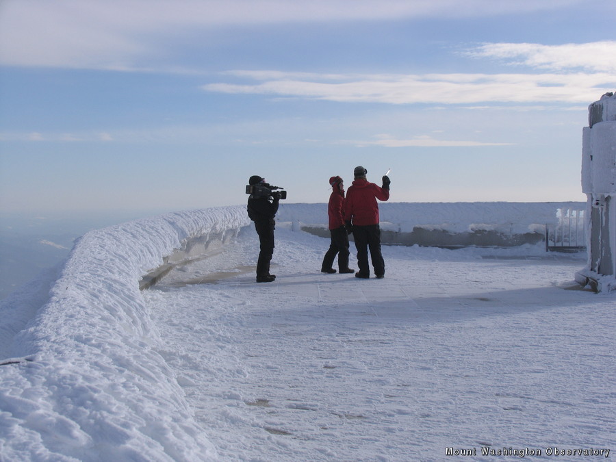 More media visit the summit - Mount Washington Observatory